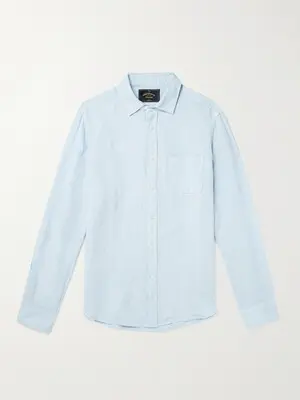 Portuguese Flannel Linen Shirt - Blue