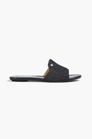 JIMMY CHOO Nanda Denim Slides
