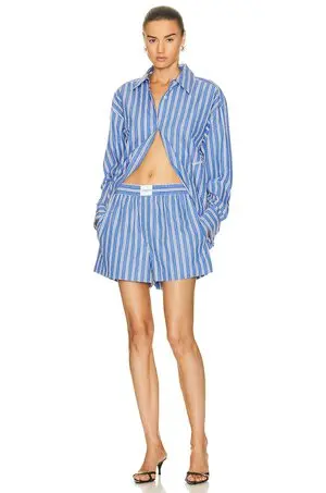 Alexander Wang Classic Boxer Short In Pink