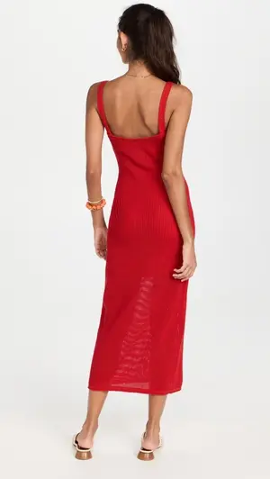Staud Jessica Dress Ruby