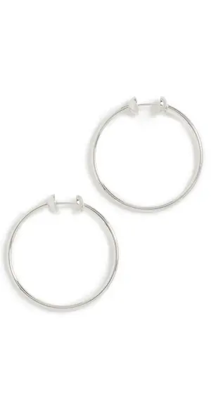 Jenny Bird Jenny Bird Icon Small Hoop Earrings Rhodium