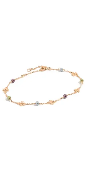 Tory Burch Delicate Kira Pearl Chain Bracelet