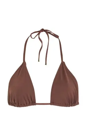 Eterne Exclusive Thea Triangle Bikini Top - Brown