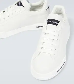 Dolce & Gabbana Logo Leather Sneakers