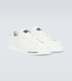 Dolce & Gabbana Logo Leather Sneakers