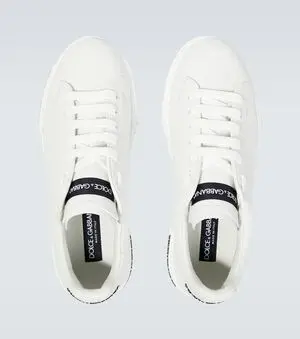 Dolce & Gabbana Logo Leather Sneakers