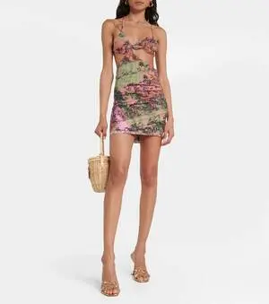 ROBERTA EINER Lua Printed Mini Dress