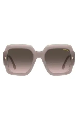 Carrera Eyewear 54mm Rectangular Sunglasses - Beige/brown Gradient