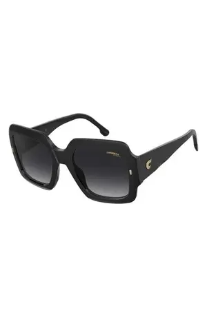 Carrera Eyewear 54mm Rectangular Sunglasses - Black/ Grey Shaded