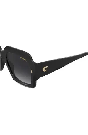 Carrera Eyewear 54mm Rectangular Sunglasses - Black/ Grey Shaded