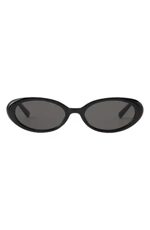 FIFTH & NINTH Taya Oval Sunglasses - Black/ Black