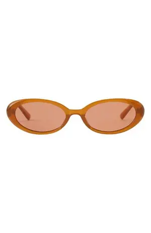 FIFTH & NINTH Taya Oval Sunglasses - Caramel/brown