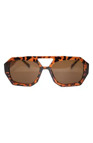 FIFTH & NINTH Ryder Polarized Sunglasses - Torte/ Brown