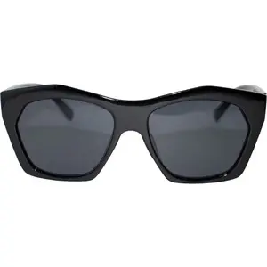 FIFTH & NINTH Clara Geometric Sunglasses - Black/ Black