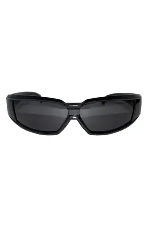 FIFTH & NINTH Wraparound Sunglasses - Black/ Black