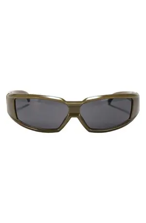 FIFTH & NINTH Wraparound Sunglasses - Green/ Black