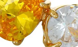 Ettika Cubic Zirconia Statement Ring - Yellow