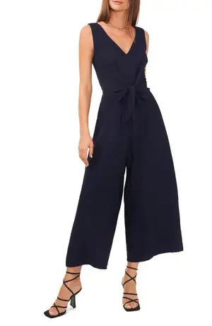 Vince Camuto Tie Front Wide Leg Jumpsuit