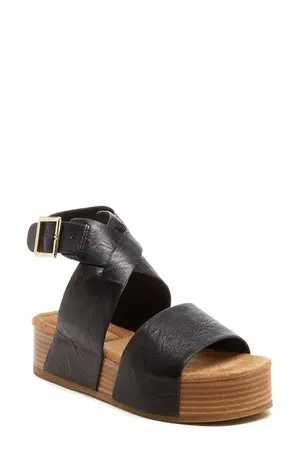 KELSI DAGGER BROOKLYN Dunes Platform Sandals - Black
