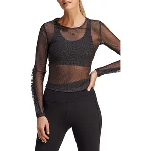 Adidas Print Clash Long Sleeve Yoga Shirt