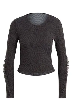 Adidas Print Clash Long Sleeve Yoga Shirt
