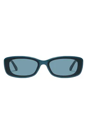 Quay Vibe Check 62mm Square Sunglasses Deep Turquoise