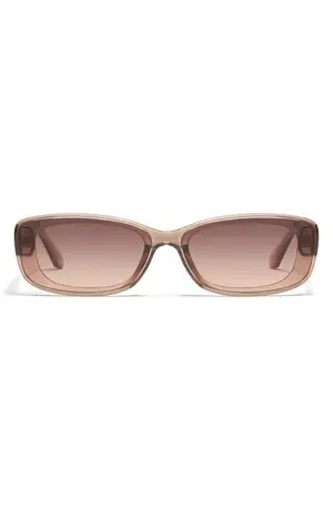 Quay Vibe Check 62mm Square Sunglasses - Doe/ Brown Fawn