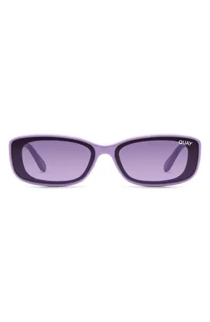 Quay Vibe Check 62mm Square Sunglasses Purple/ Purple