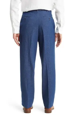 Berle Pleated Denim Trousers
