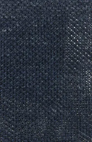 Thom Sweeney Linen Knit Neck Tie - Navy