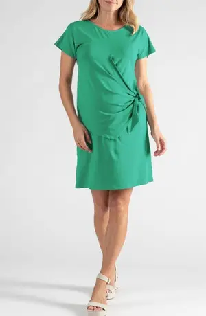 CACHE COEUR Matelot Maternity/nursing Dress - Green