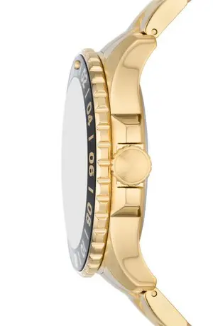 Fossil Blue Gmt Bracelet Watch - Gold