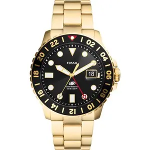 Fossil Gmt Bracelet Watch - Gold