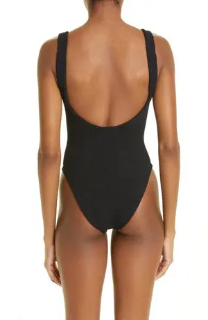 Hunza G Domino One-piece Swimsuit - Black