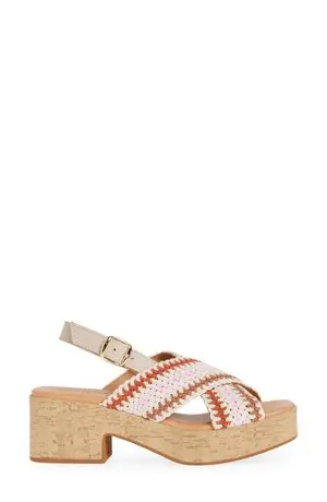 Cordani Malin Platform Sandal - Multi Crochet