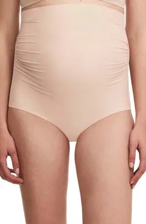 Chantelle Pure High Waist Maternity Briefs - Nude Blush-1n
