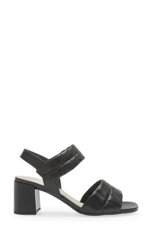 Gabor Quilted Block Heel Sandal