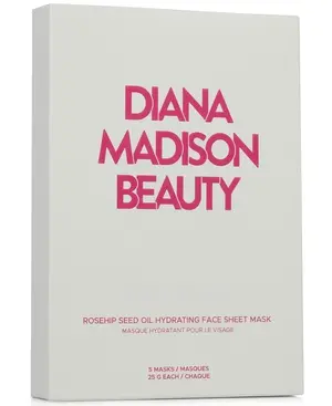DIANA MADISON BEAUTY The Glow Factor Rosehip Seed Oil Hydrating Face Sheet Mask - No Color