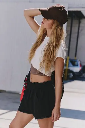 Free People All Star Solid Shorts - Black