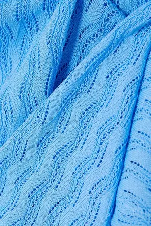 Dodo Bar Or Sophia Pointelle-knit Flared Pants