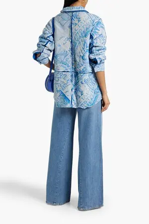 HOLZWEILER Bino Padded Printed Crepe Jacket