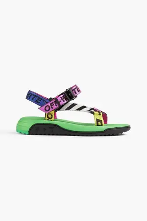 Off-White New Trek Jacquard Sandals - Fuchsia