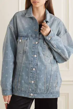 Givenchy Oversized Printed Denim Jacket