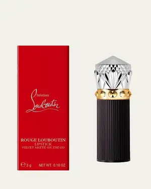 CHRISTIAN LOUBOUTIN Rouge Louboutin Velvet Matte On-The-Go Lipstick Rose Exhibit 888m