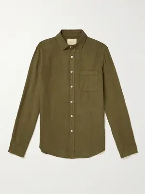 Portuguese Flannel Linen Shirt - Green