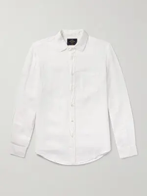 Men's White Linen Shirts
