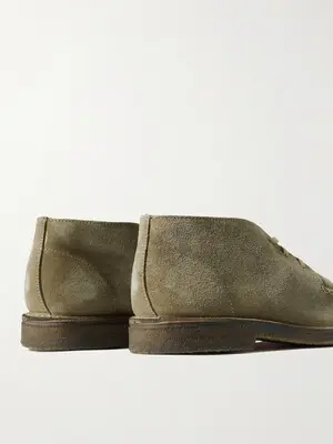 DRAKE'S Crosby Suede Chukka Boots - Green