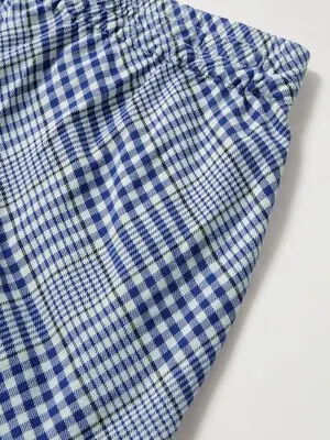 NOMA T.D. Straight-leg Checked Cotton Shorts