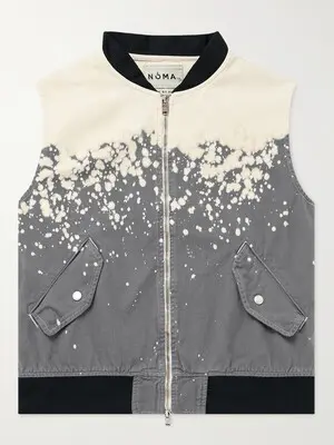 NOMA T.D. Hand-dyed Cotton-twill Gilet - Gray