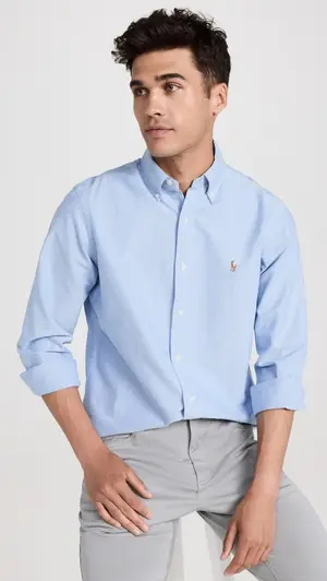 Polo Ralph Lauren Classic Fit Iconic Oxford Shirt - Blue